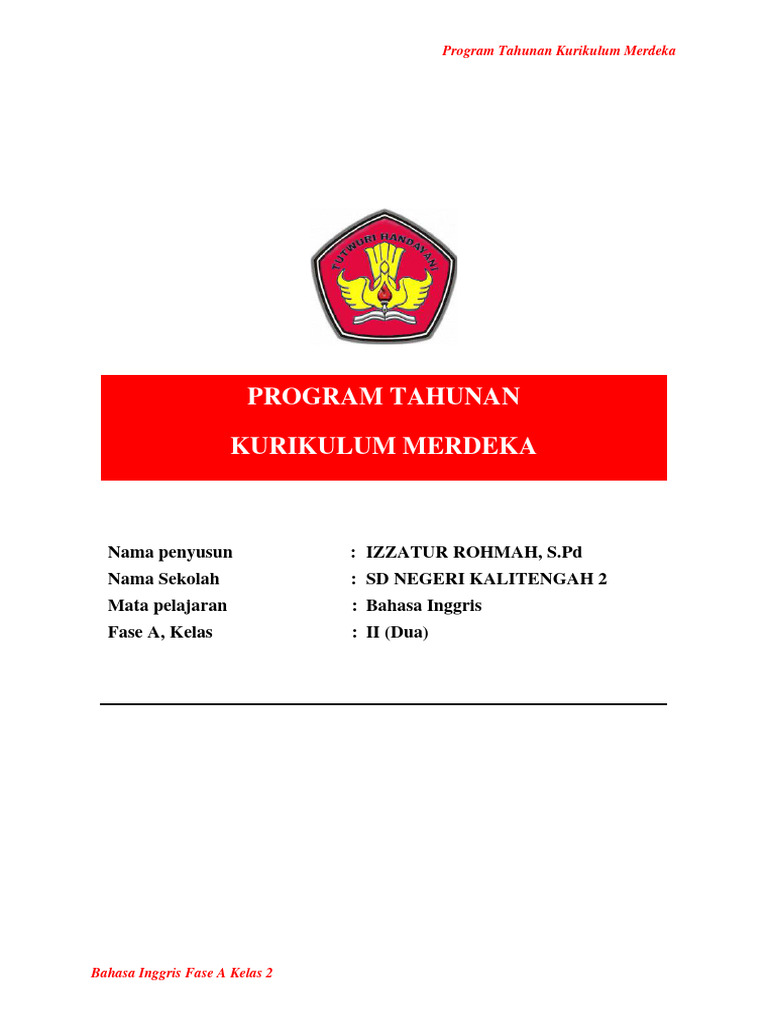 Prota B Inggris | PDF