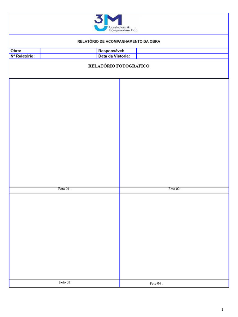 Modelo Relatório Fotografico | PDF