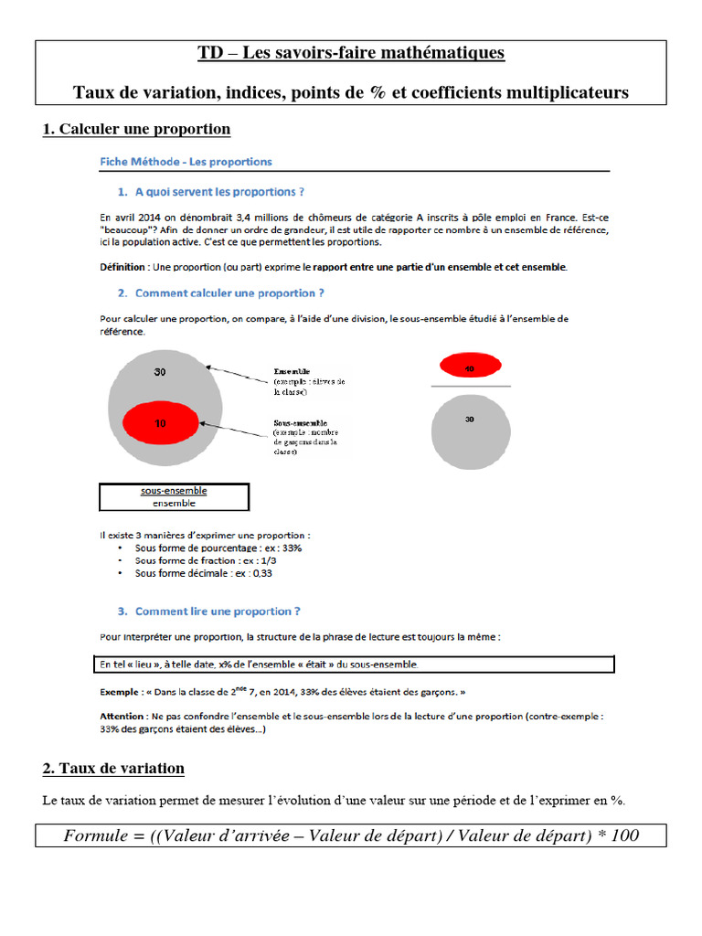 Savoirs Faire Mathematiques | PDF