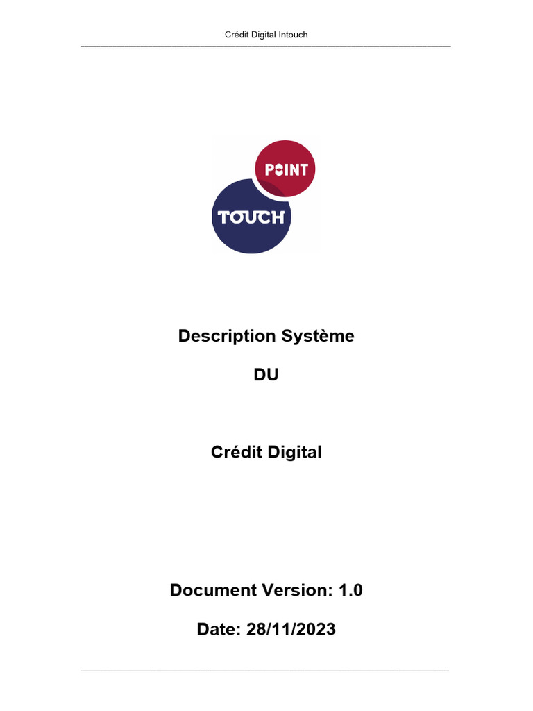 System Description Document | PDF | Documentation | Application Software