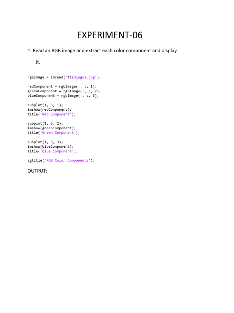 EXPT - 06 Fip | PDF | Rgb Color Model | Graphics