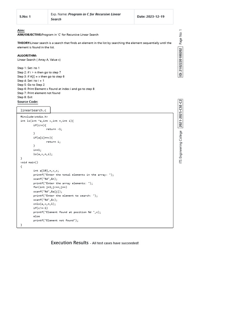 Lab Record Download | PDF | Mathematical Relations | Computational Problems