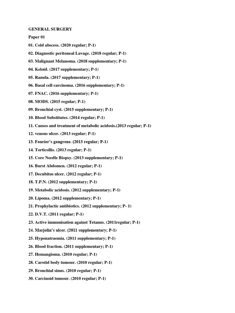 Surgery Shuvro Short Note Mme | PDF | Clinical Medicine | Medical ...