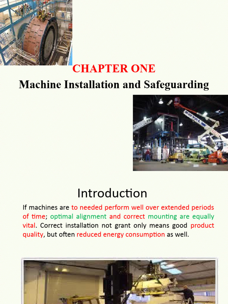 01 - Machine Installation and Plant Maintenance | PDF | Applied And ...