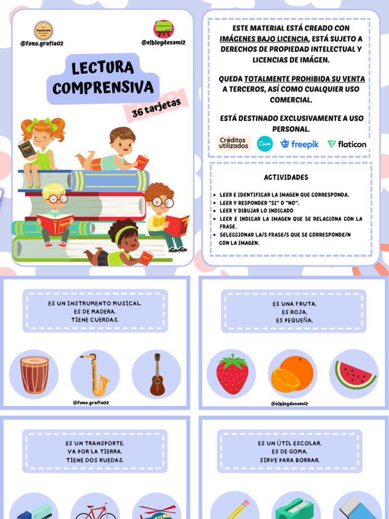 Lectura Comprensiva 3 | PDF