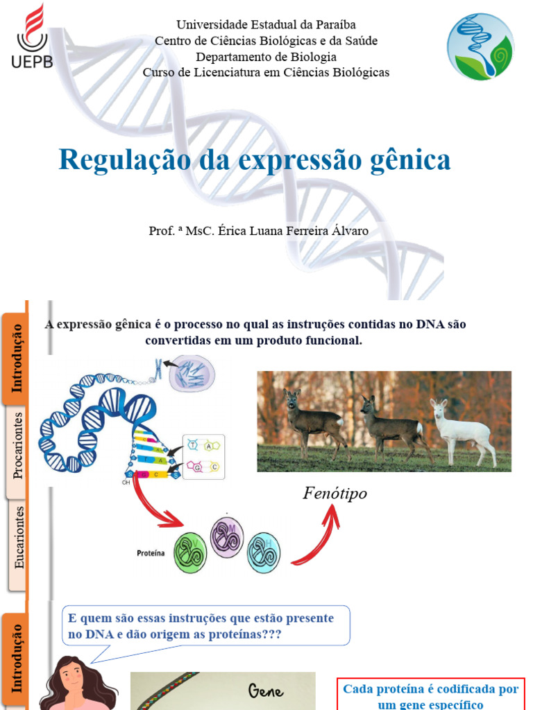 Regulação Da Expressão Gênica | PDF | Gene | Expressão genética