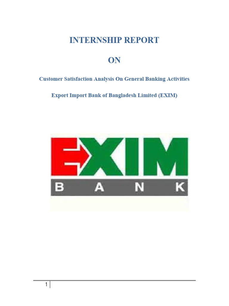 Customer Satisfaction Analysis On General Banking Activities Export Import Bank of Bangladesh ...