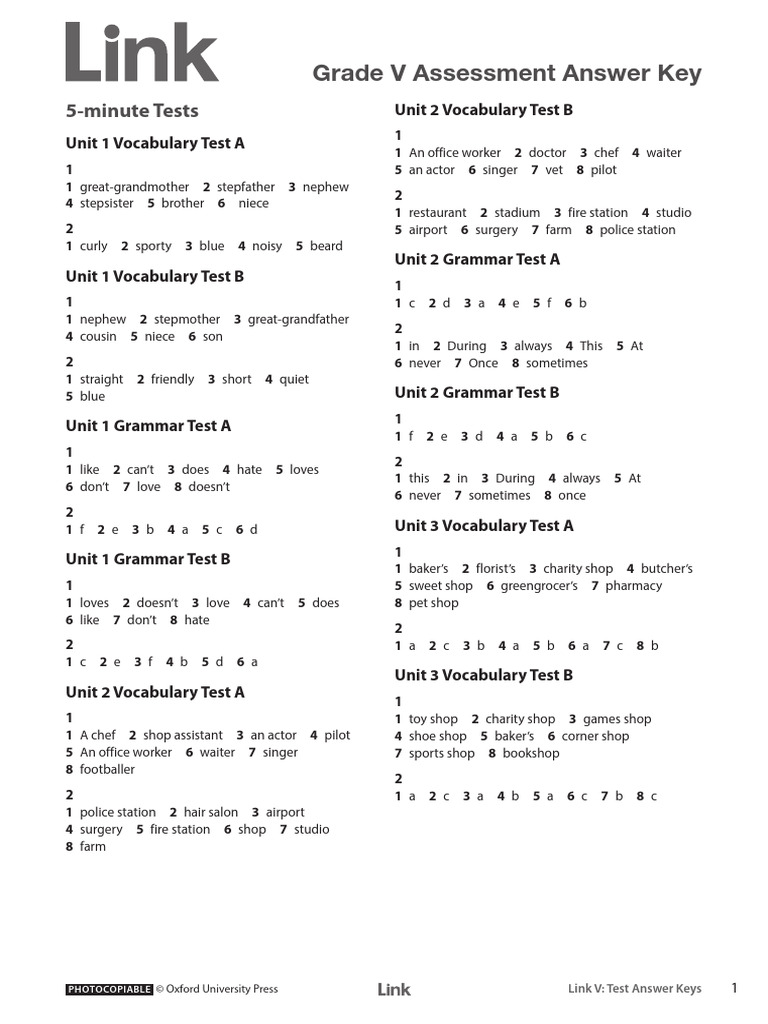 Link L5 Assessment AK | PDF