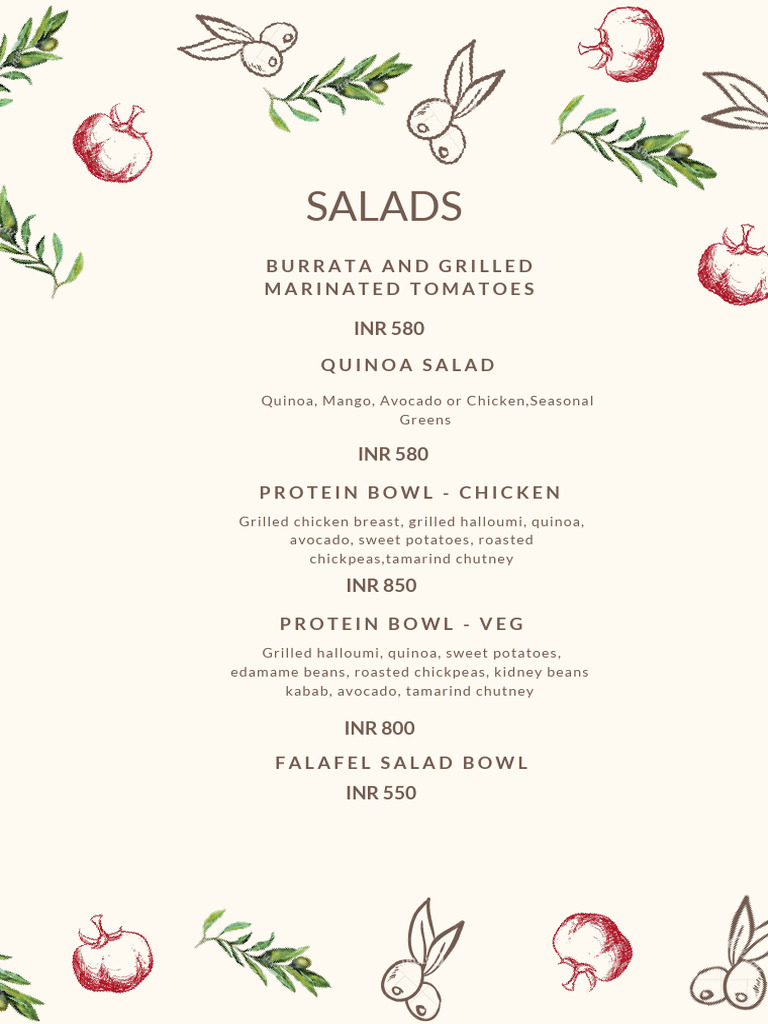 Our Menu | PDF | Pesto | Breads