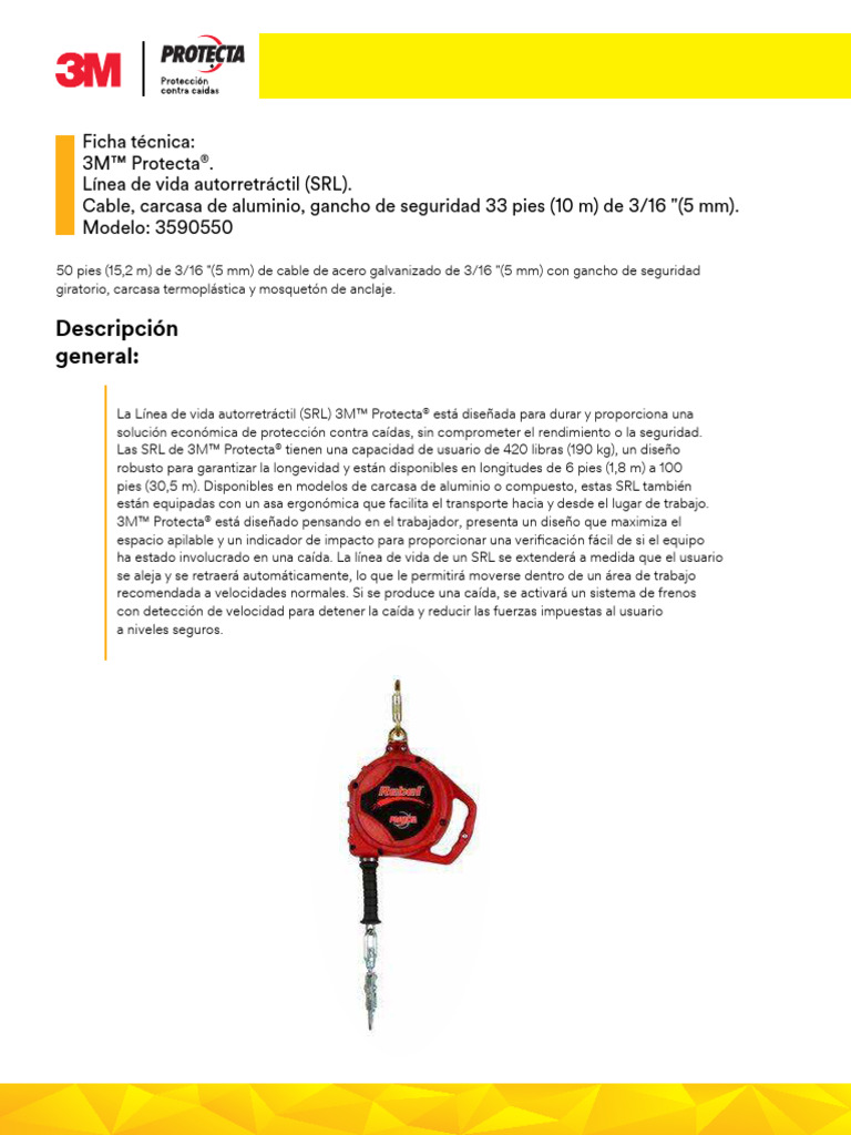 Block Retractil - Ficha Tecnica | PDF