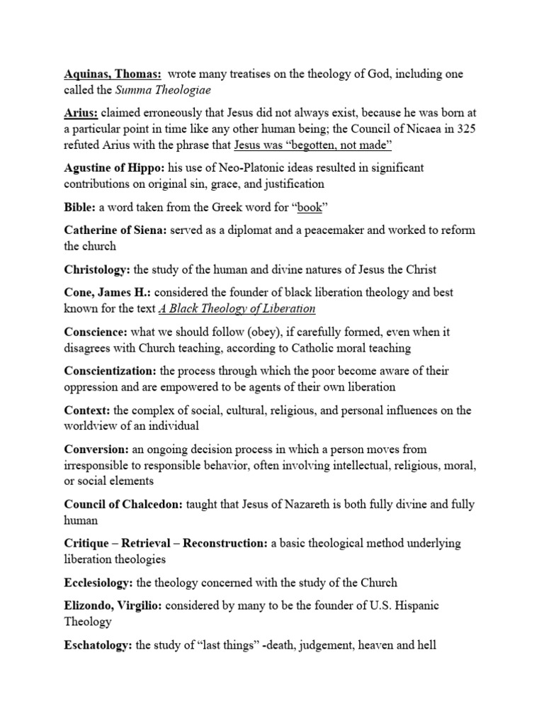 Theology Final | PDF