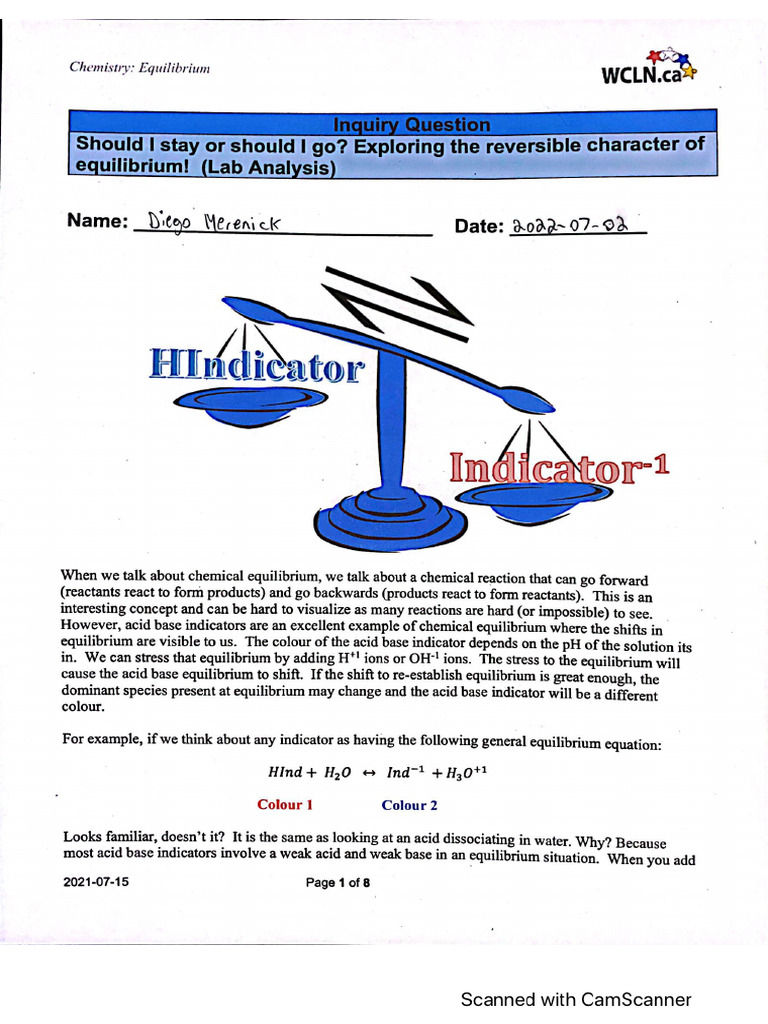 Chemistry 12 U3 Project | PDF