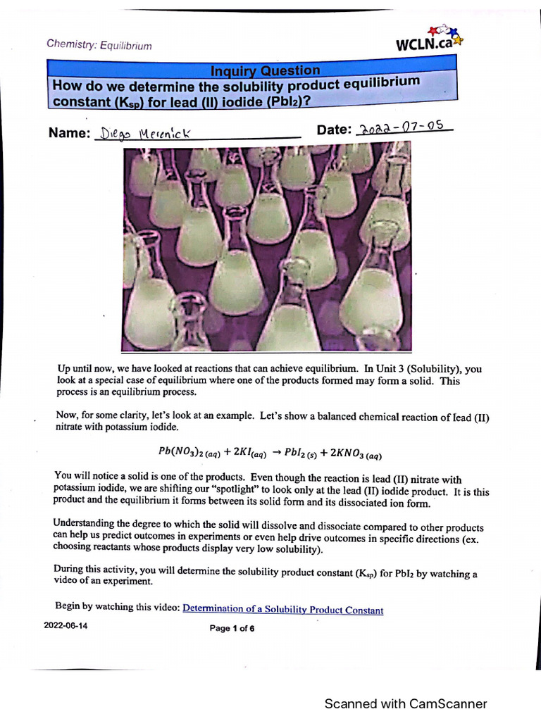 Chemistry U4 Project | PDF