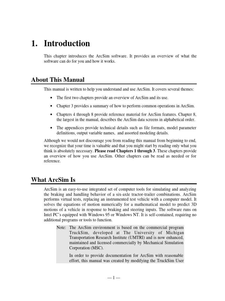 Arcman | PDF | Simulation | Programming