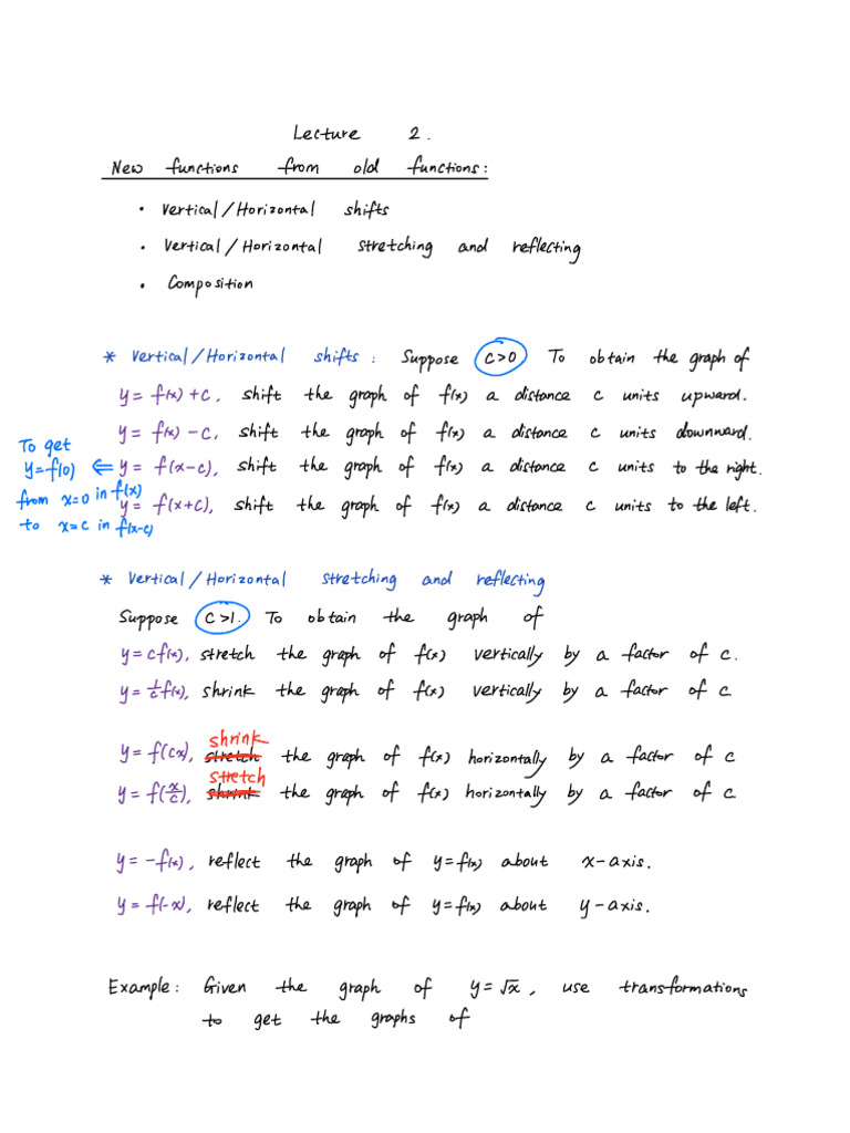 Lecture 02 After Lecture L06 Pdf Function Mathematics Cartesian Coordinate System