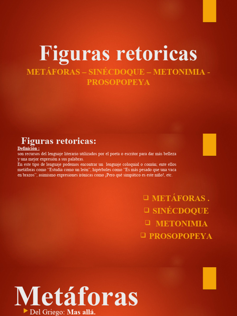 Figuras Retóricas: Metáforas y Más | PDF | Metáfora | Alegoría