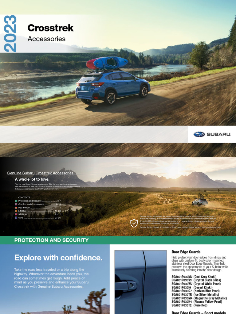MY23 Crosstrek Accessories Brochure 02 | PDF