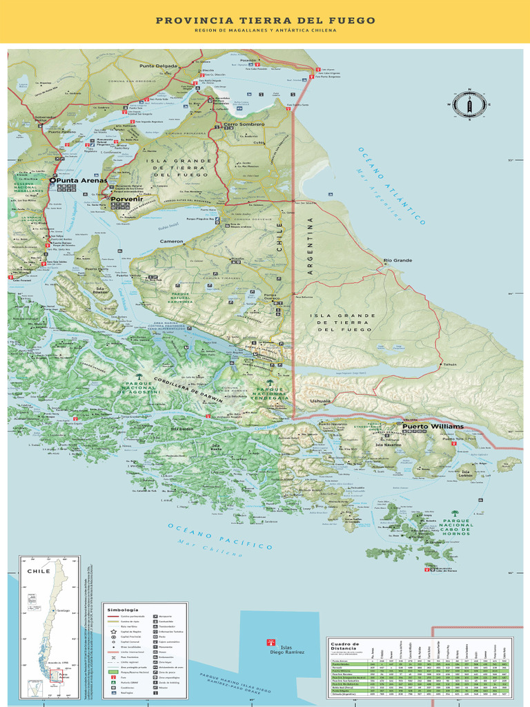 Mapa Tierra Del Fuego Tiro | PDF