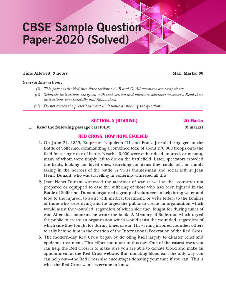 CBSE Sample Paper 2020.pdf202110050828441633422524 | PDF