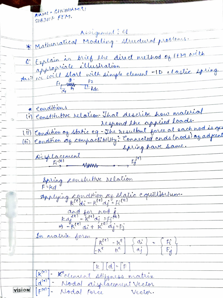 Assignment 1 FEM | PDF