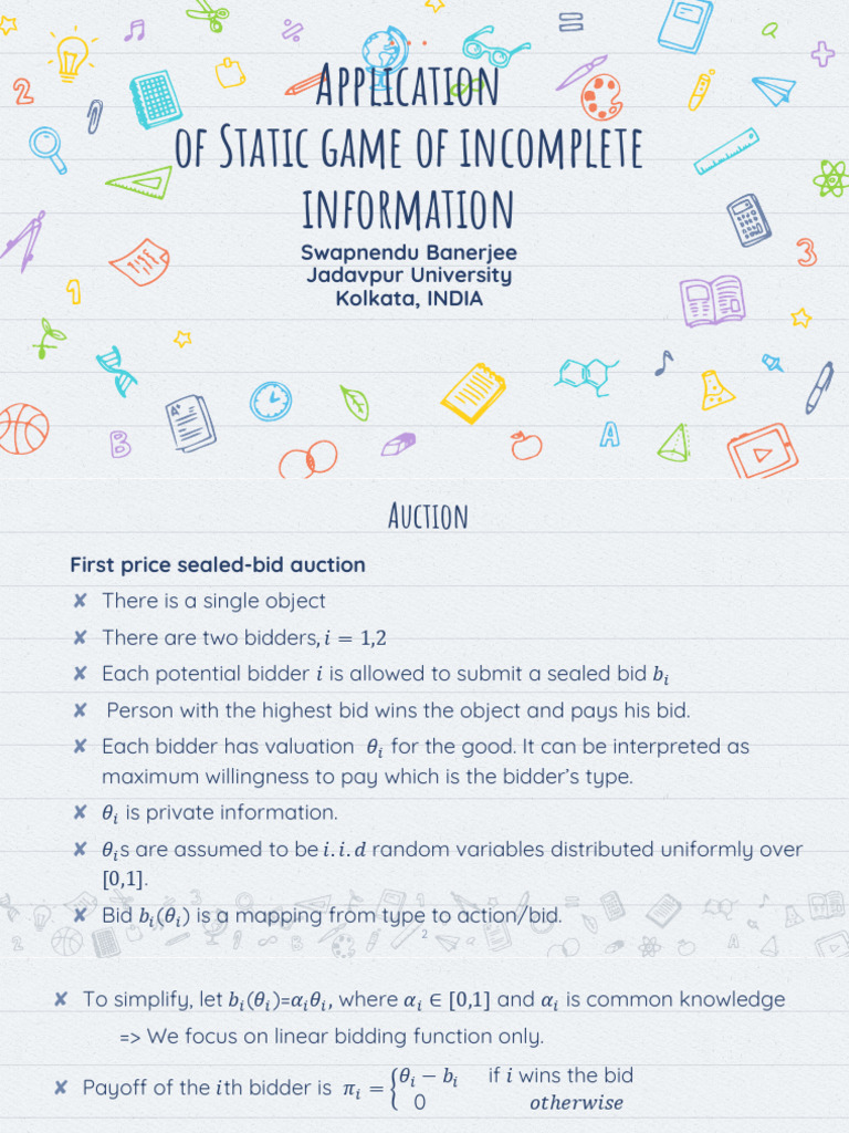 First Price Auction Pdf