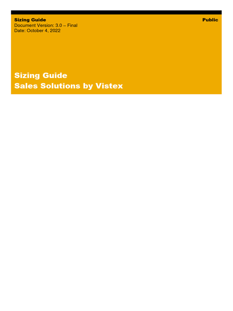 Sizing Guide Sales Solutions by Vistex 3.0 | PDF | Royalty Payment ...