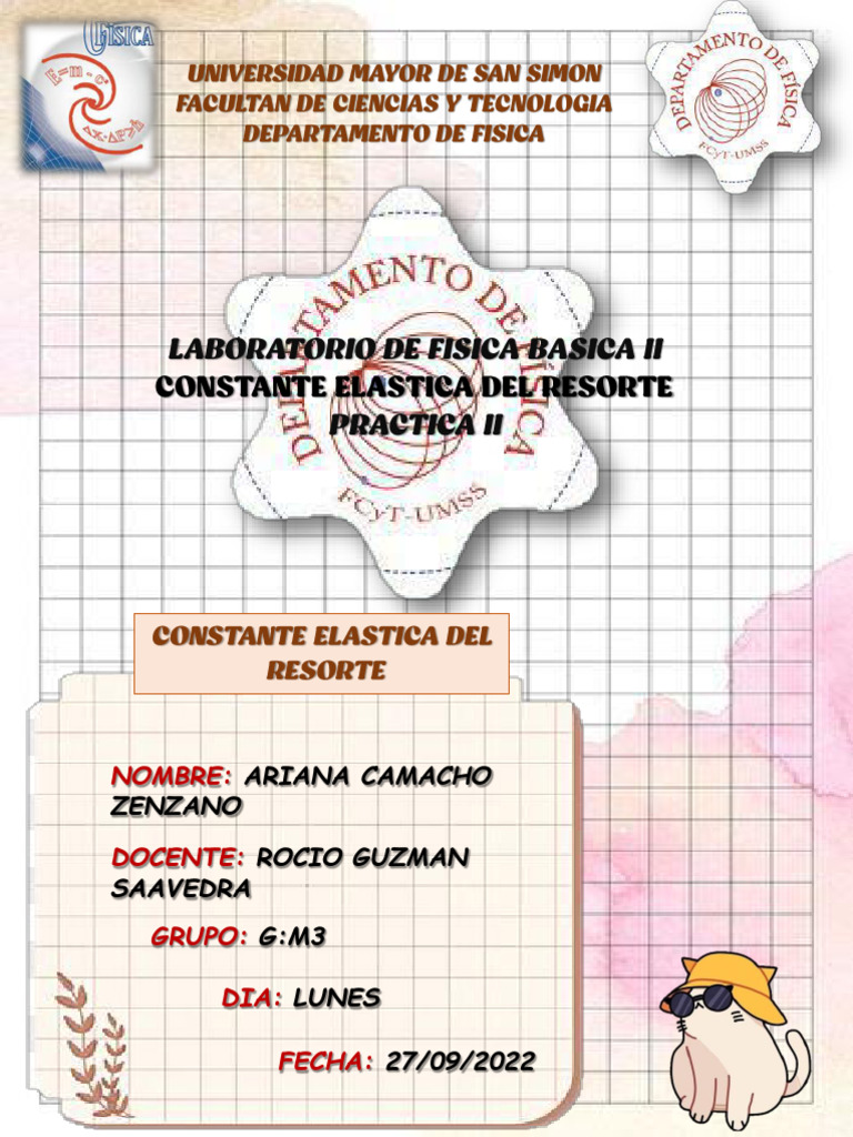 Constante Elastica Del Resorte | PDF | Fuerza | Deformación (Mecánica)