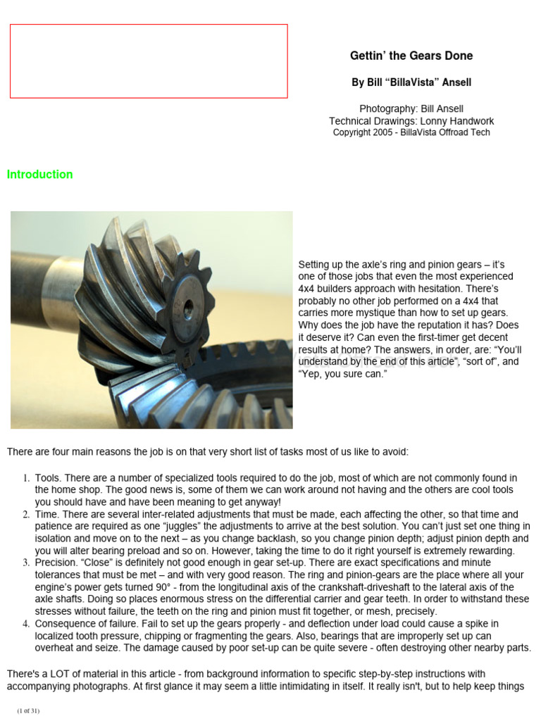 Gear Setup | PDF | Gear | Mechanical Engineering
