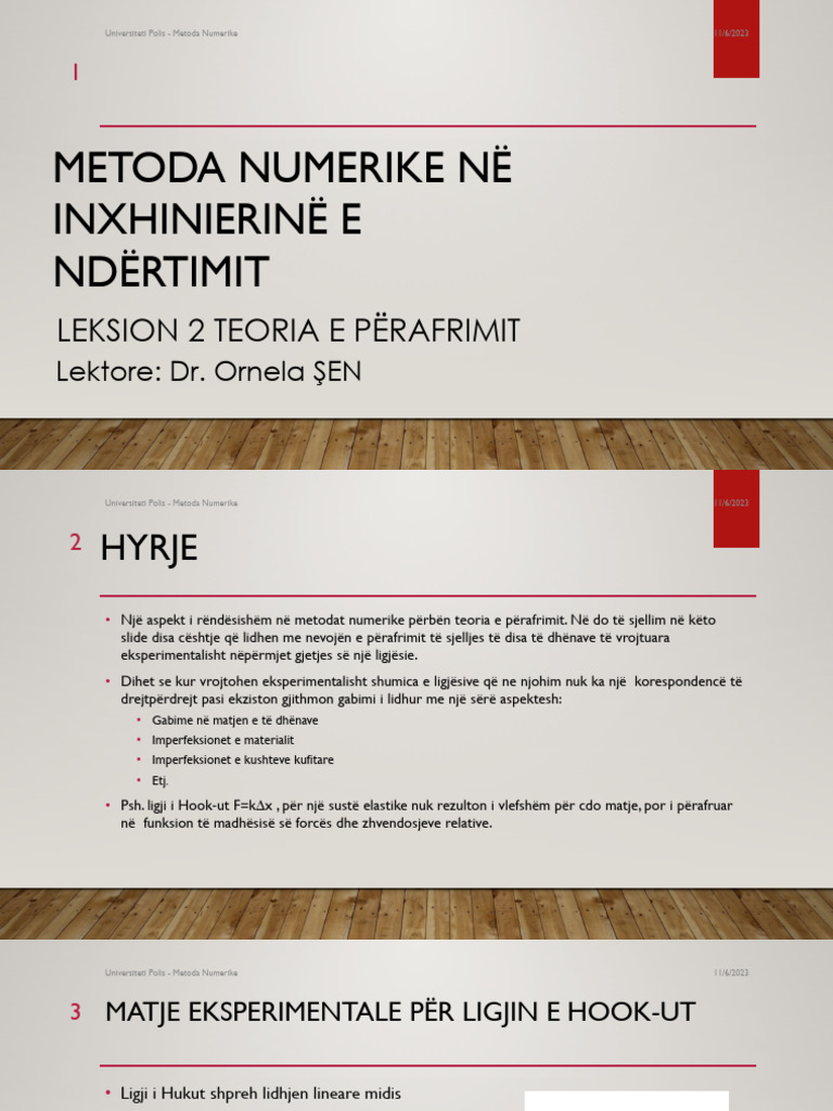 Leksion 2. Teoria e Perafrimit | PDF