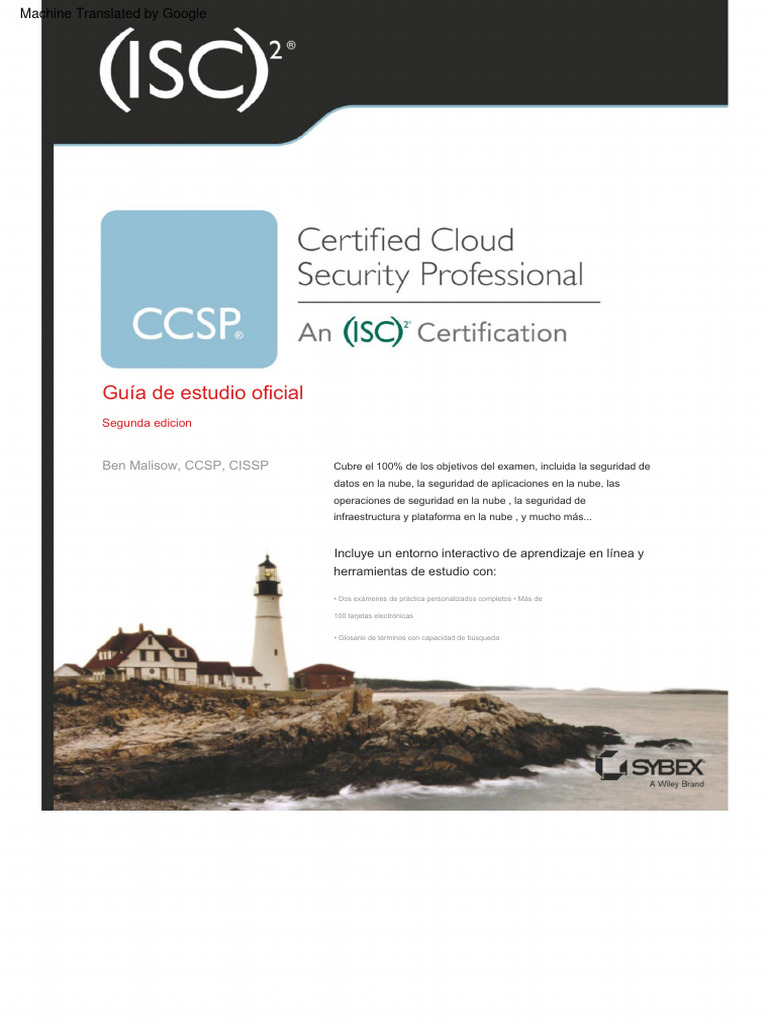 Isc2 CCSP Certified Cloud Security Professional Español | PDF ...