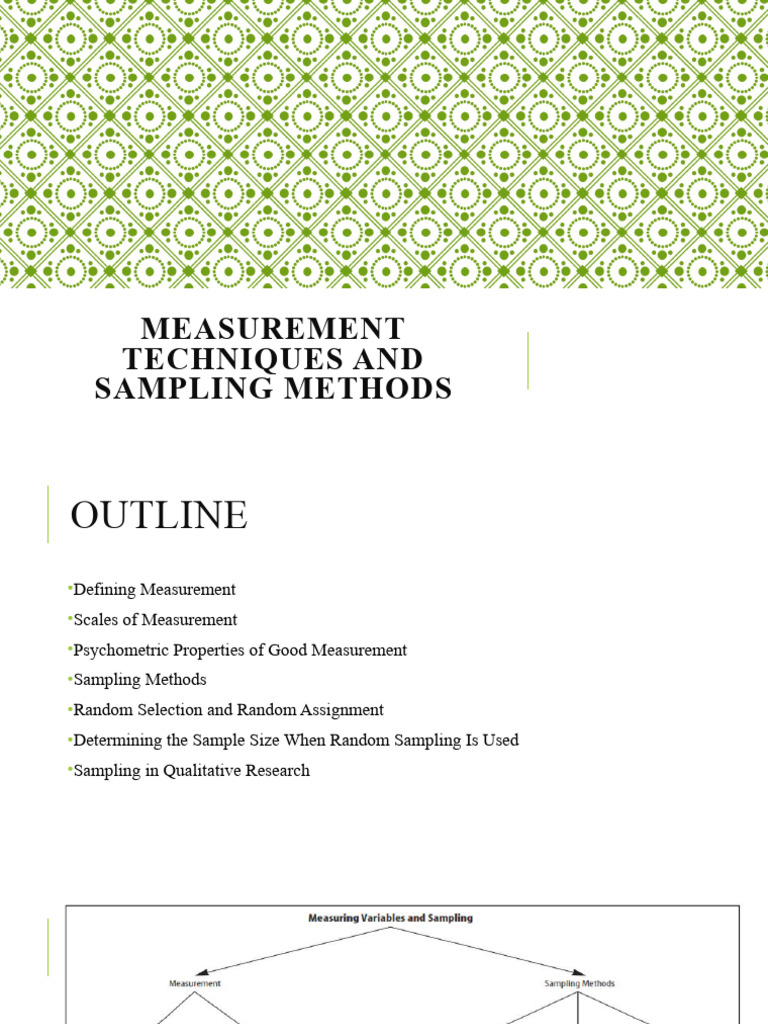 Chapter 5 - Measurement Techniques | PDF | Sampling (Statistics) | Level Of Measurement