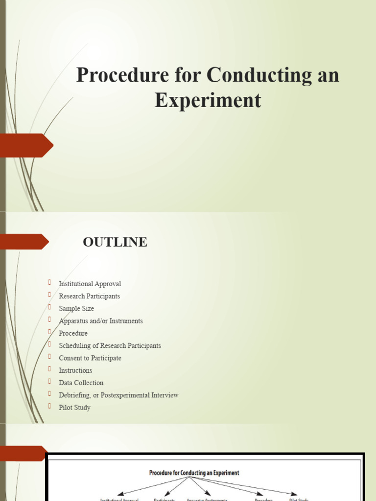 Chapter 9 - Procedure For Conducting An Experiment | PDF | Statistical ...