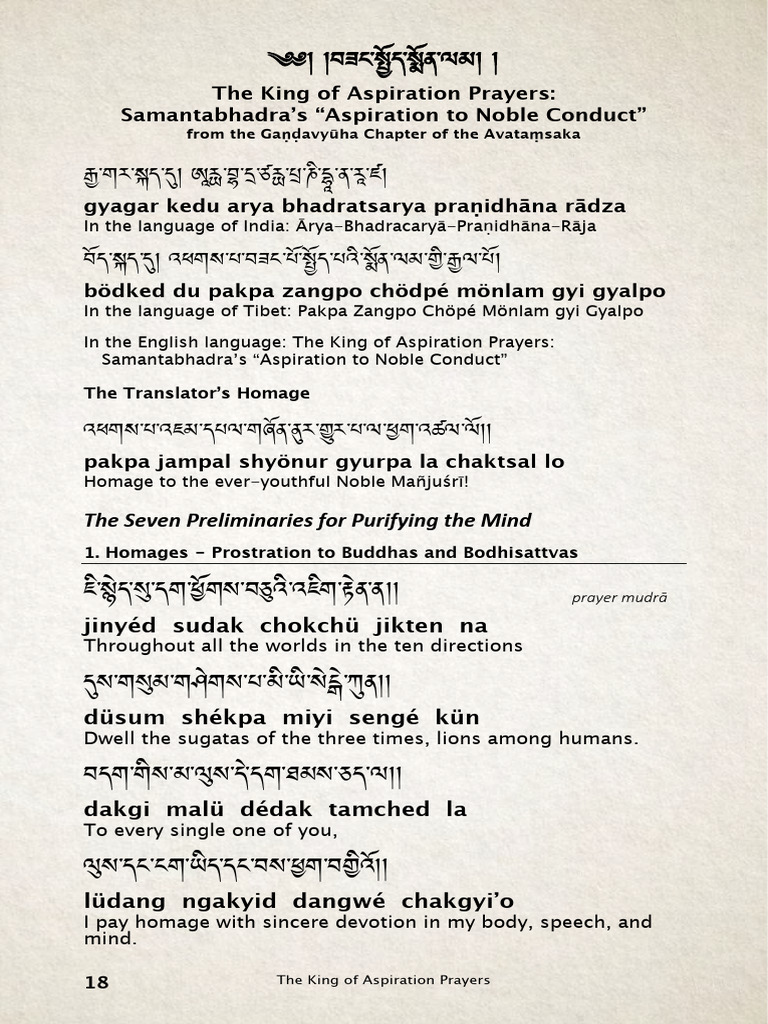 King of Aspiration Prayers English | PDF