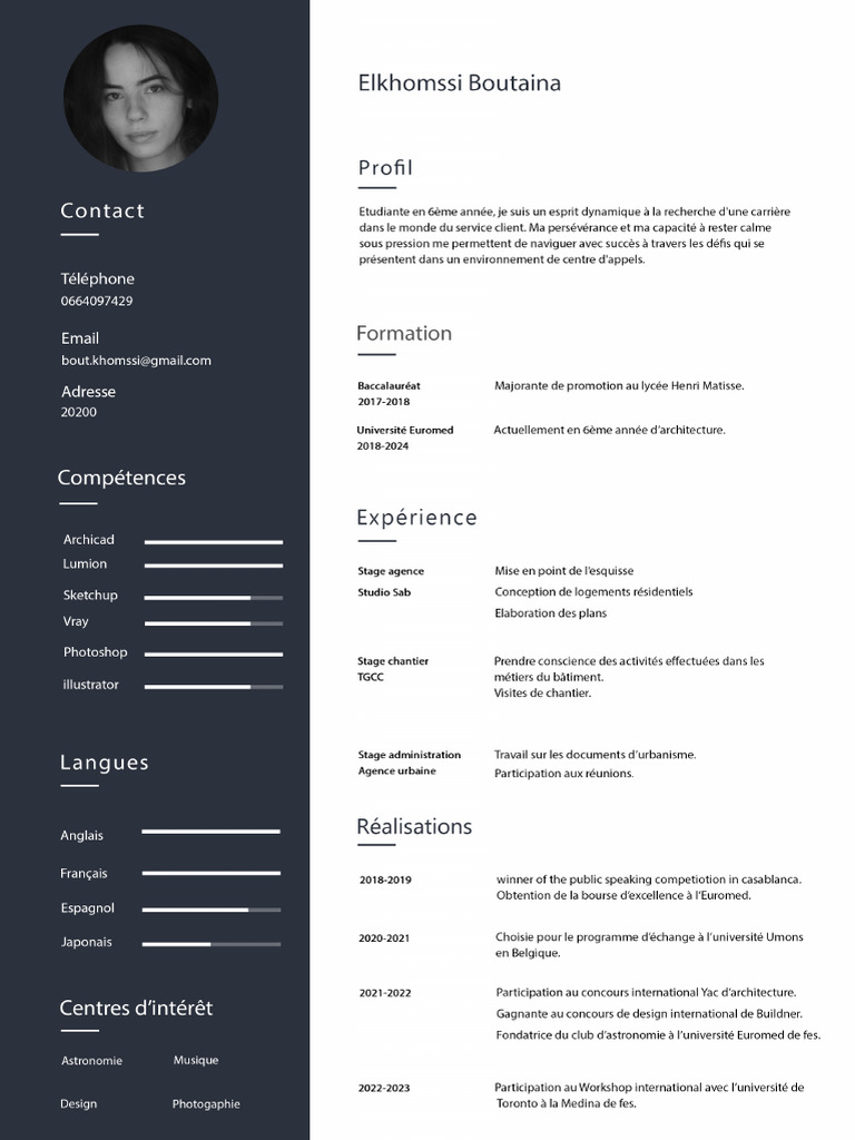 CV Boutaina | PDF