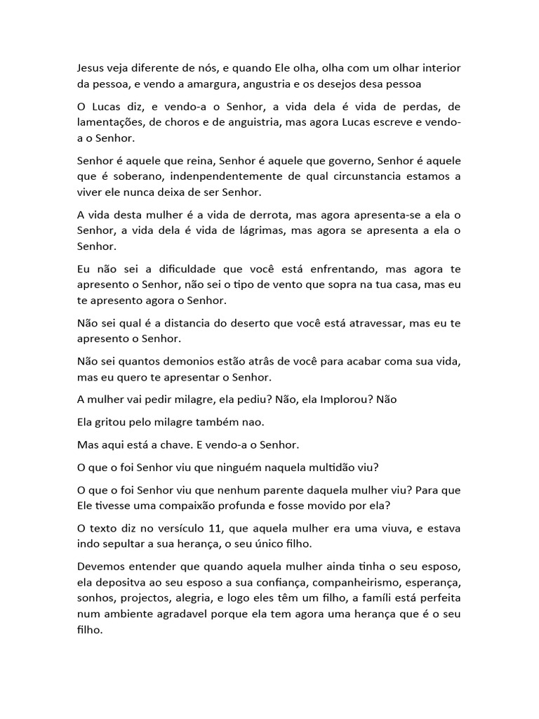 Jesus Veja Diferente de Nós | PDF