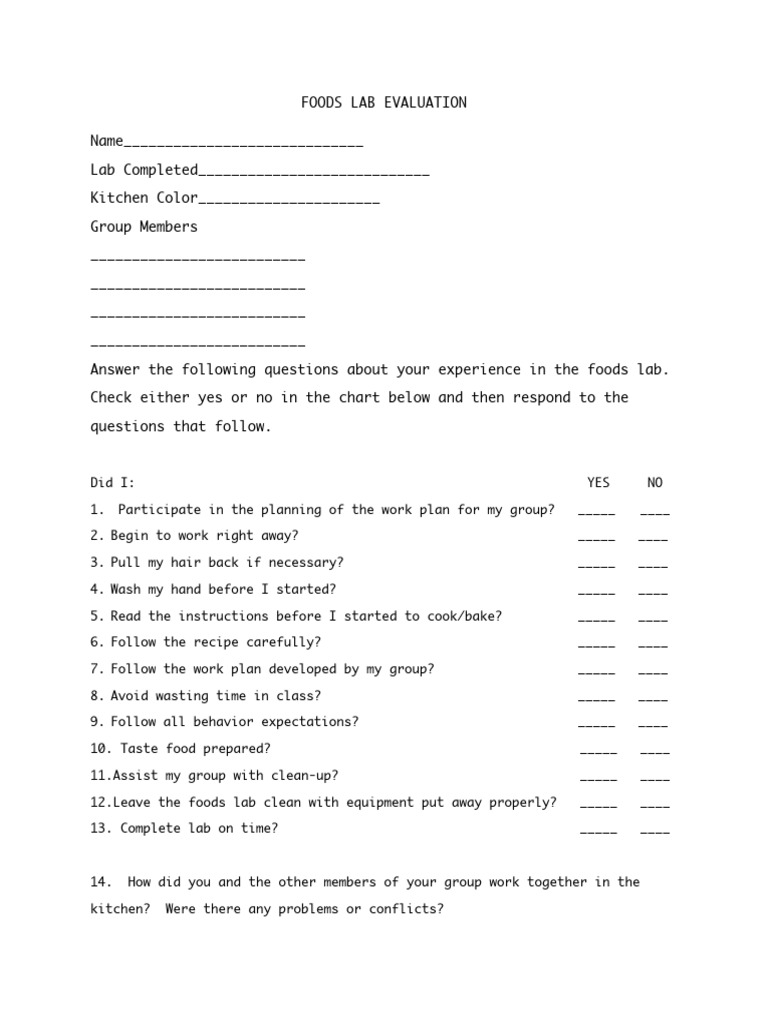 Lab Evaluation | PDF