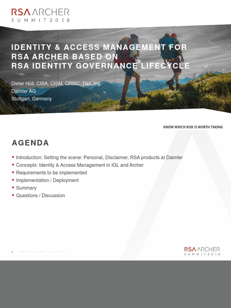 Identity Access Management For Rsa Archer Based On Rsa Identity Governance Lifecycle Pdf 