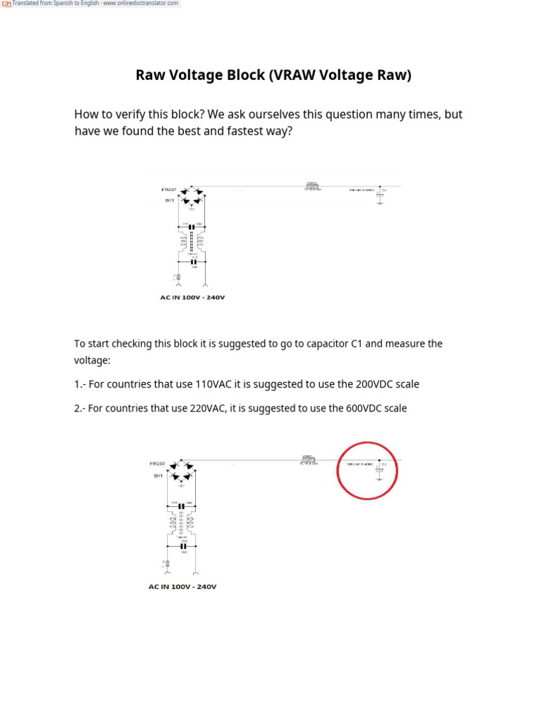 Voltage Block Testing Guide | PDF