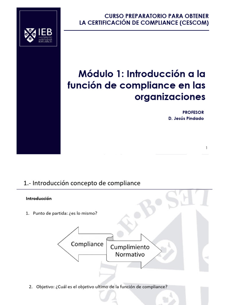 Modulo 1 Cescom Oct 2021 | PDF | Riesgo | Business