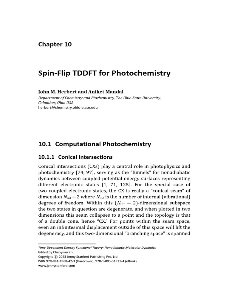 SF-TDDFT Book Chapter | PDF