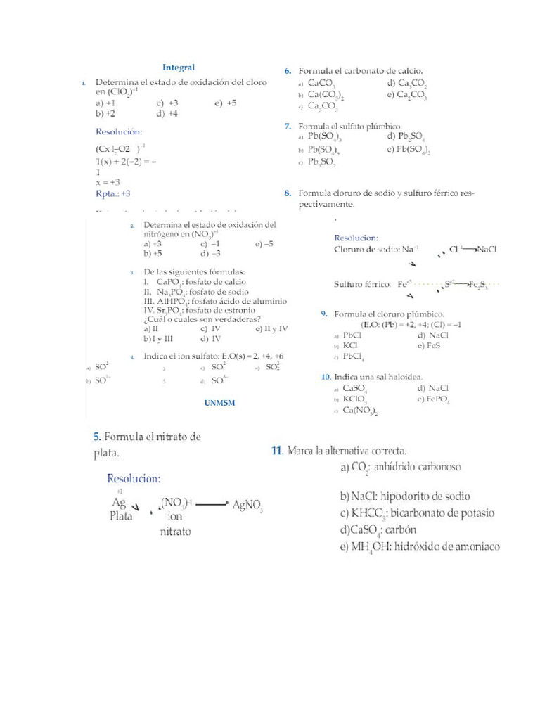 Ejercicios de Sales | PDF
