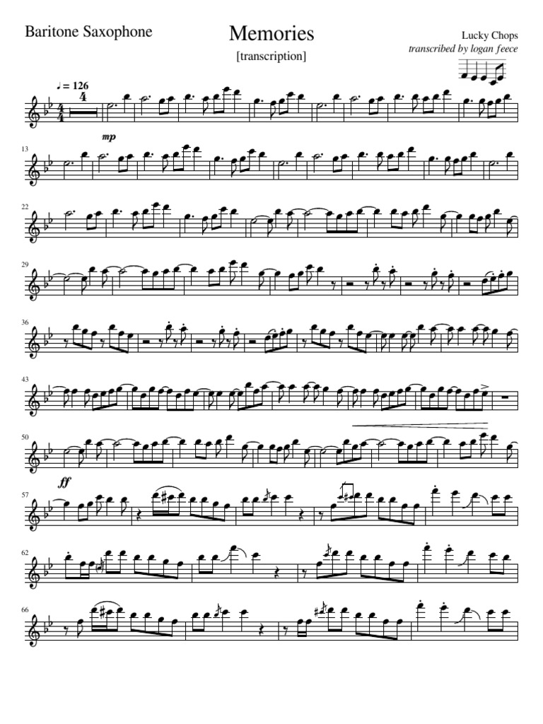 Memories LC-Baritone - Saxophone | PDF