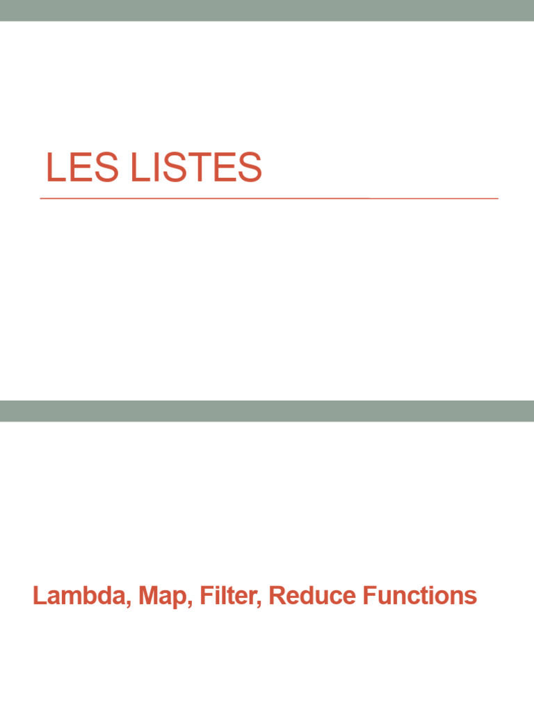 Lambda Map | PDF