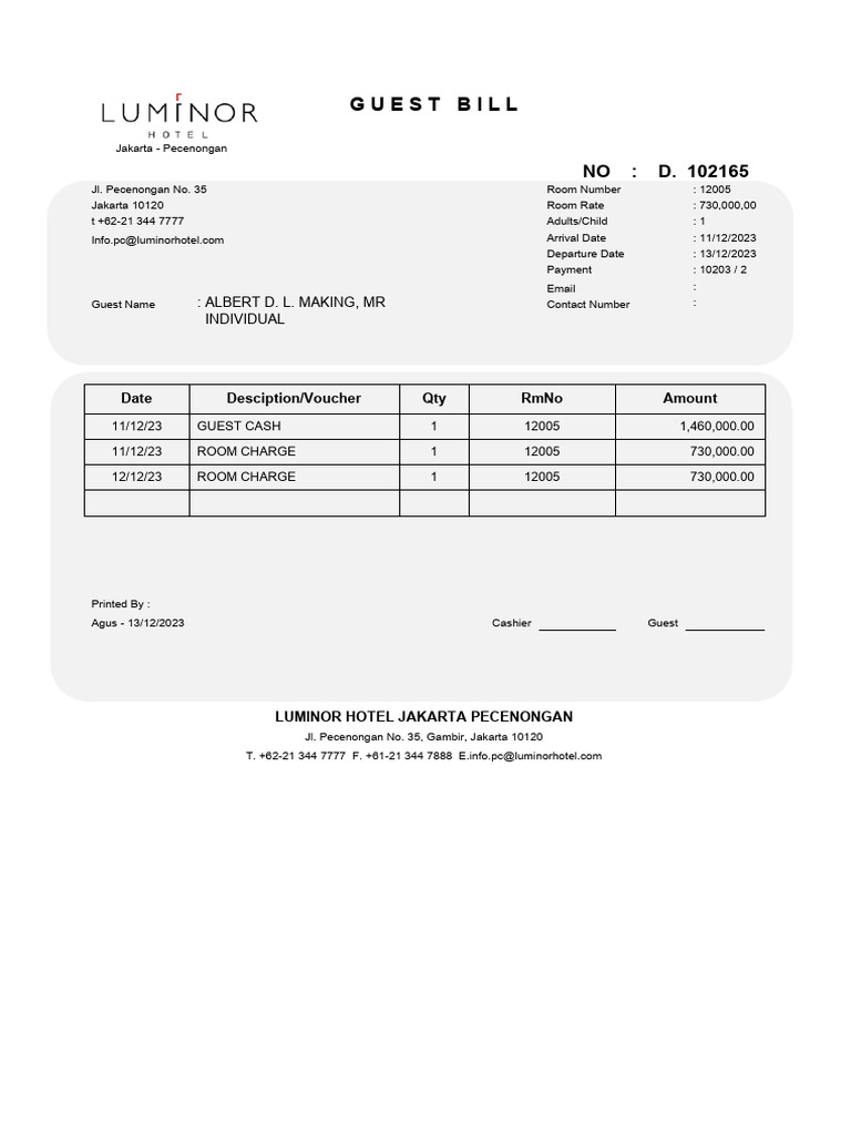 Bill PC Word - Albert | PDF