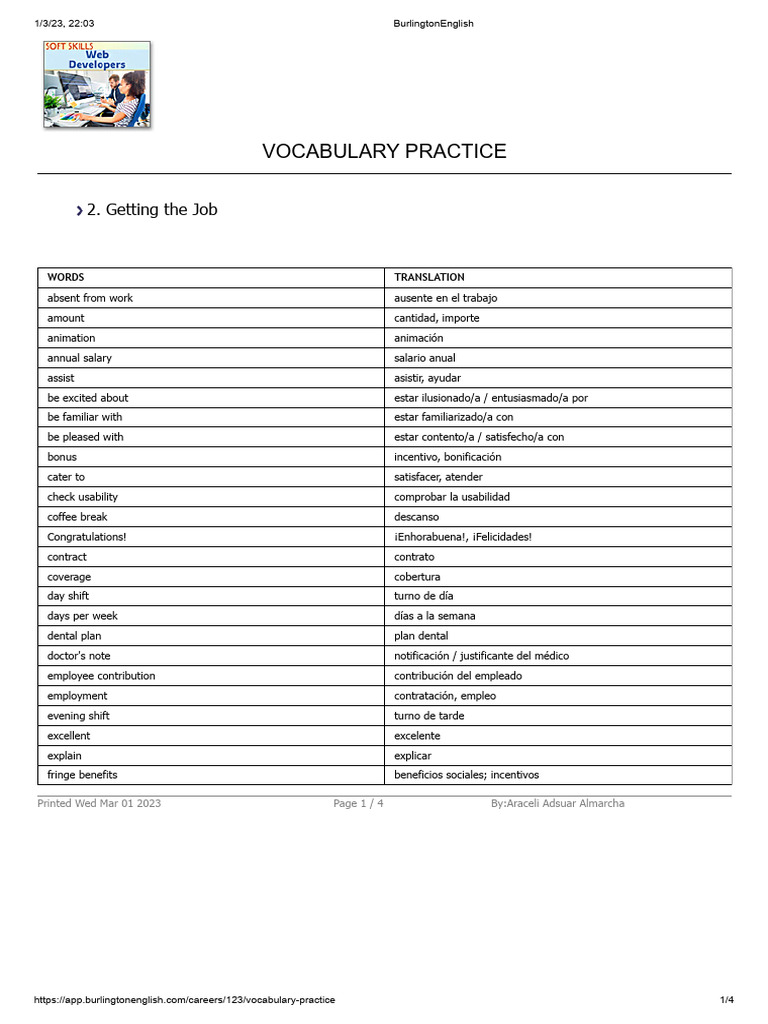 Burlington English 2 Especific | PDF