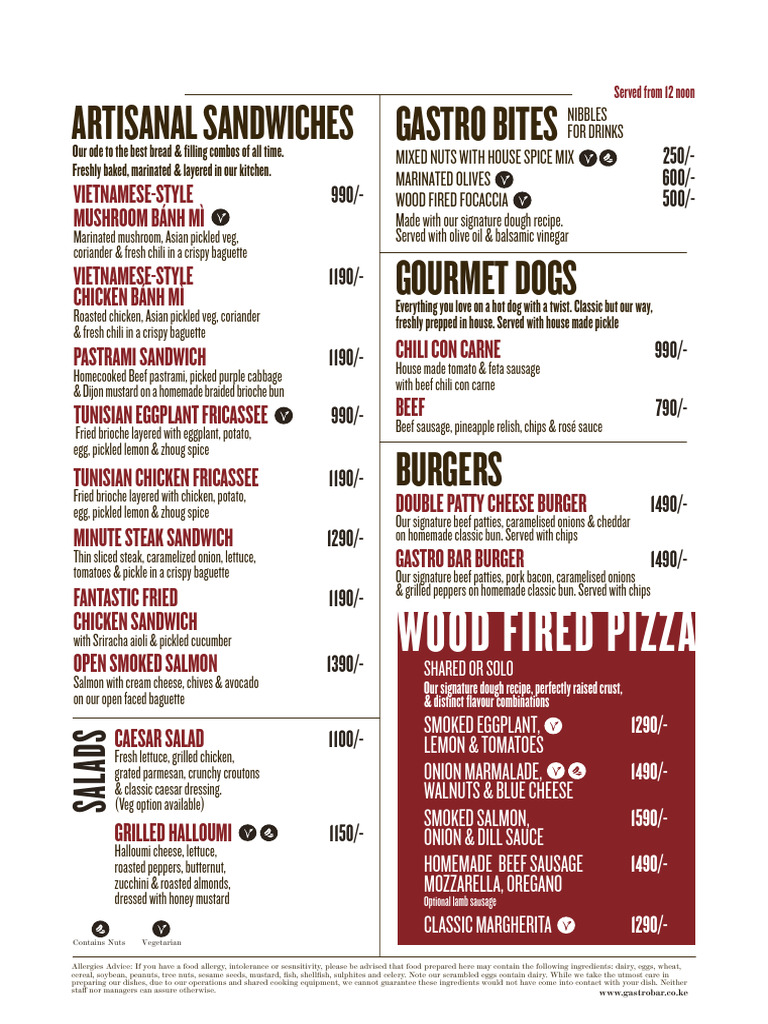 Artcafe Food Menu WEB 240123 | PDF | Cooking, Food & Wine