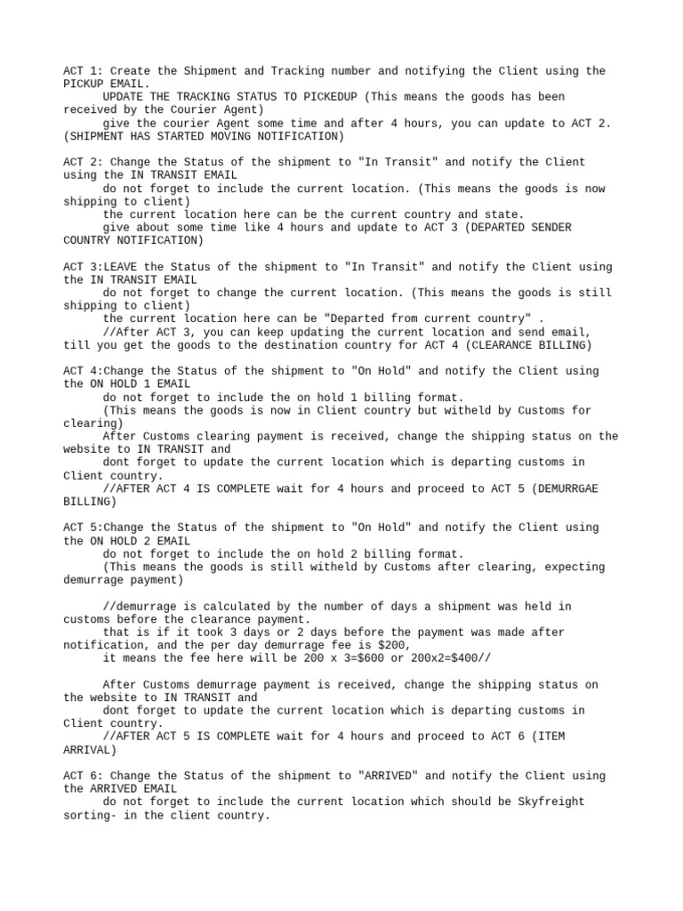 Consignment Shipment Process and Billing | PDF | Insurance | Fee