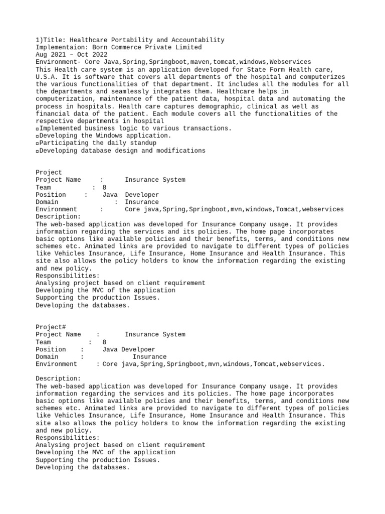 Projects Java | PDF | Application Software | Databases