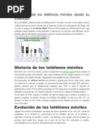 Evolución de los celulares: Antes y ahora | PDF | Smartphone ...