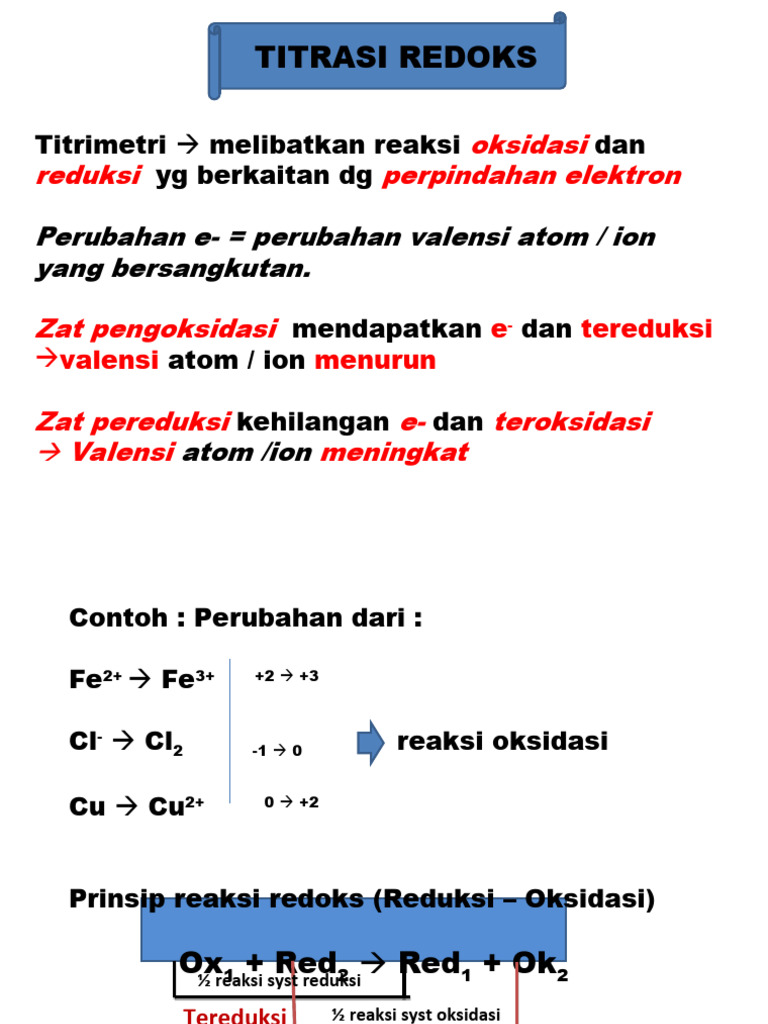 Titrasi Redoks Permanganometri Dikromatometri | PDF